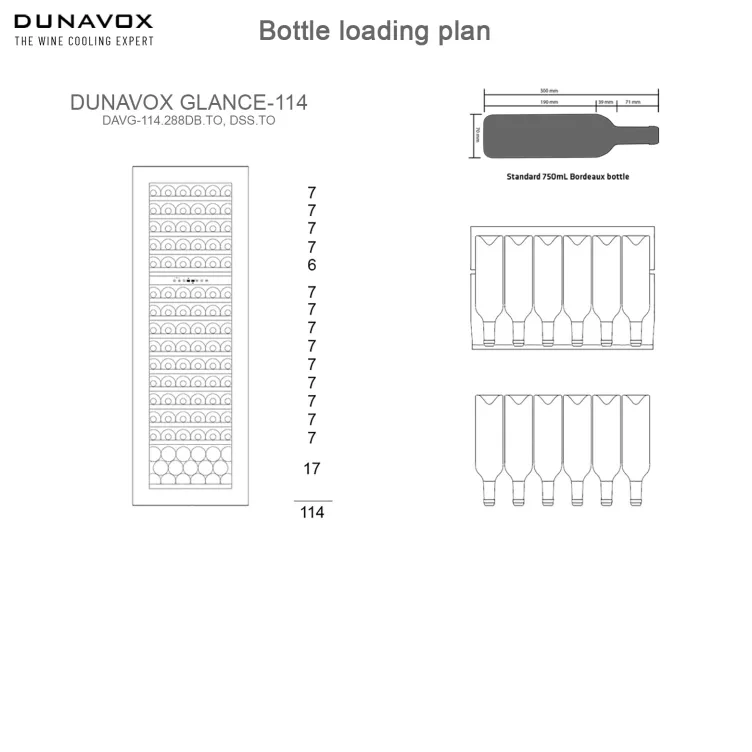 DUNAVOX DVN-109.291DB.TO vinska vitrina