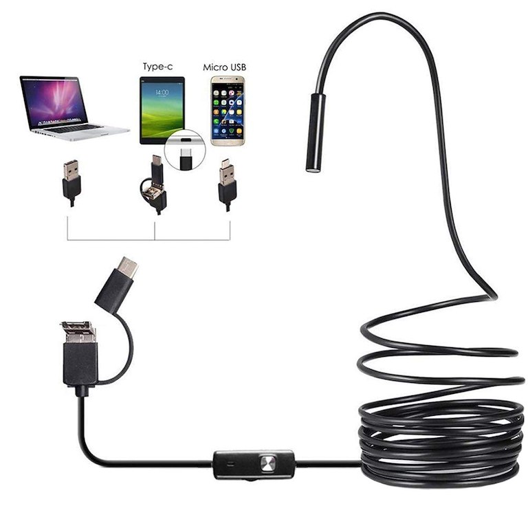 Kettz KT-EK035 Endoskopska USB Kamera 3in1 3.5m IP67