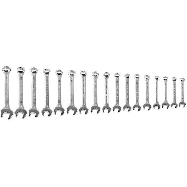 Komplet kombinovanih ključeva, CRV, DIN 3113 – NEO TOOLS