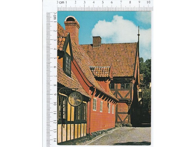 The urban museum `The old Town` Arhus, Danska