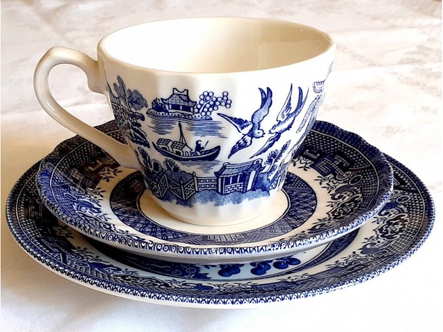 Porcelan Churchill Blue Willow set za čaj