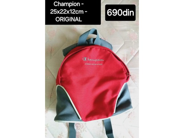 Champion ranac mini crveni sivi - ORIGINAL