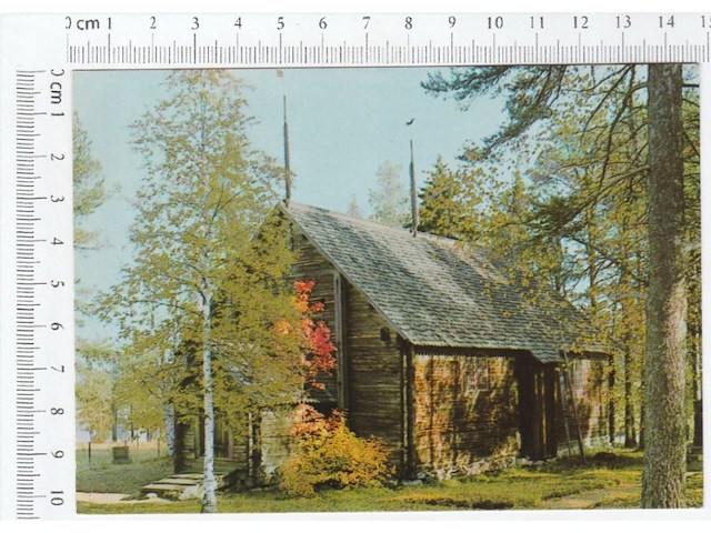 The old Church of Sodankyla, build in 1689, Finska