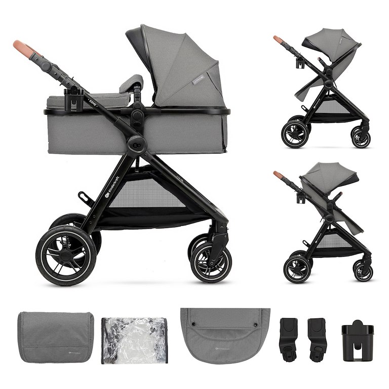 KINDERKRAFT ESME KOLICA ZA BEBE 2U1 GRAY