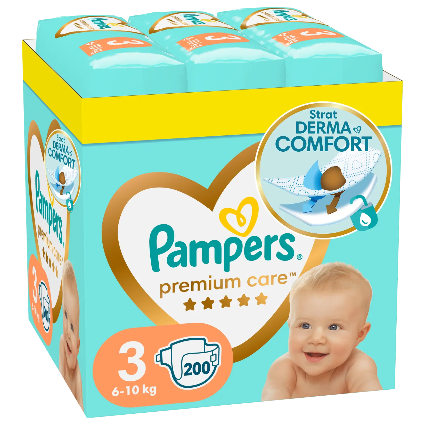 Pampers Pelene Premium Care 3, Monthly, 6-10 kg, 200/1