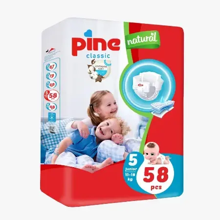 Pine Pelene za bebe Classic Natural 5, Jumbo, 11-25 kg, 58/1