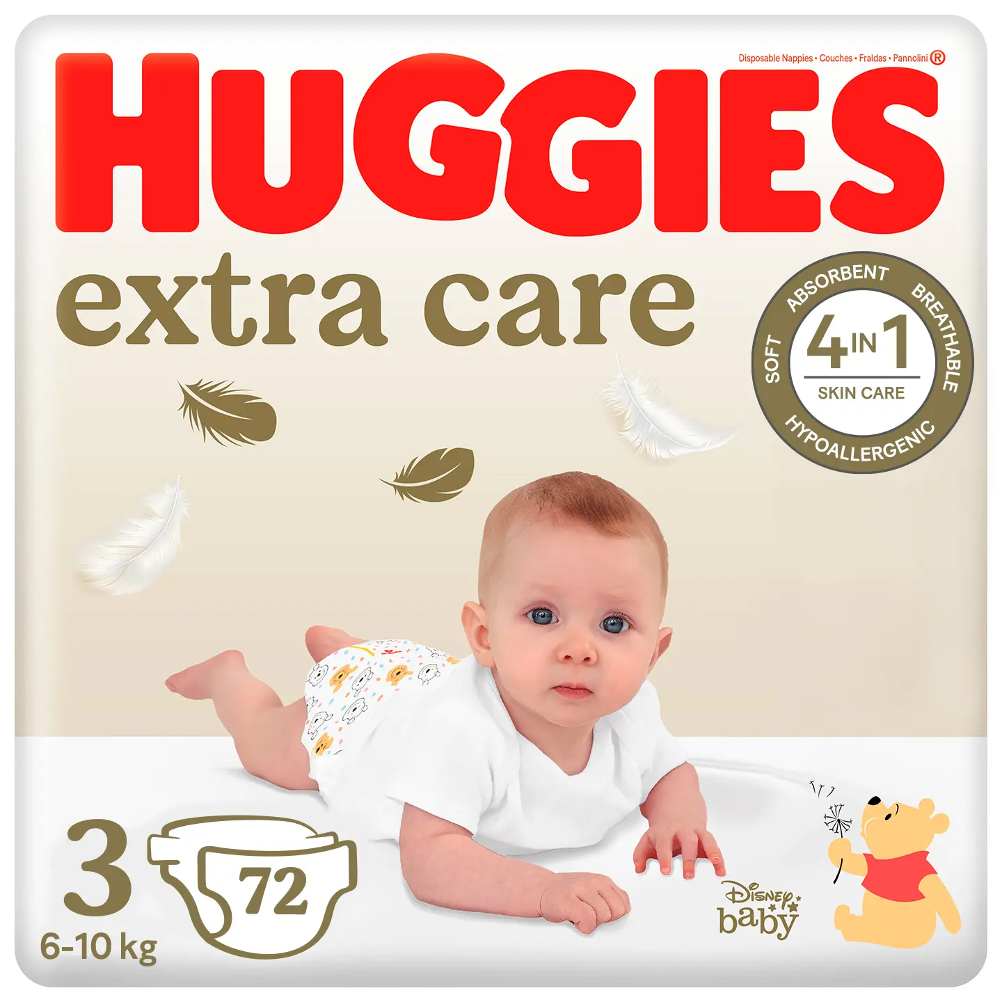 Huggies Pelene Extra Care 3, Mega, 5-9 kg, 72/1