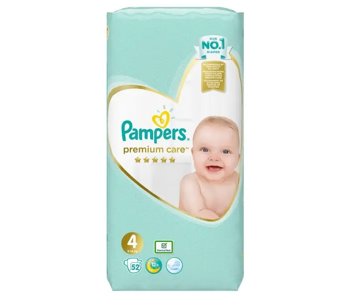 Pampers Pelene Premium 4, VP, 9-14 kg, 52/1
