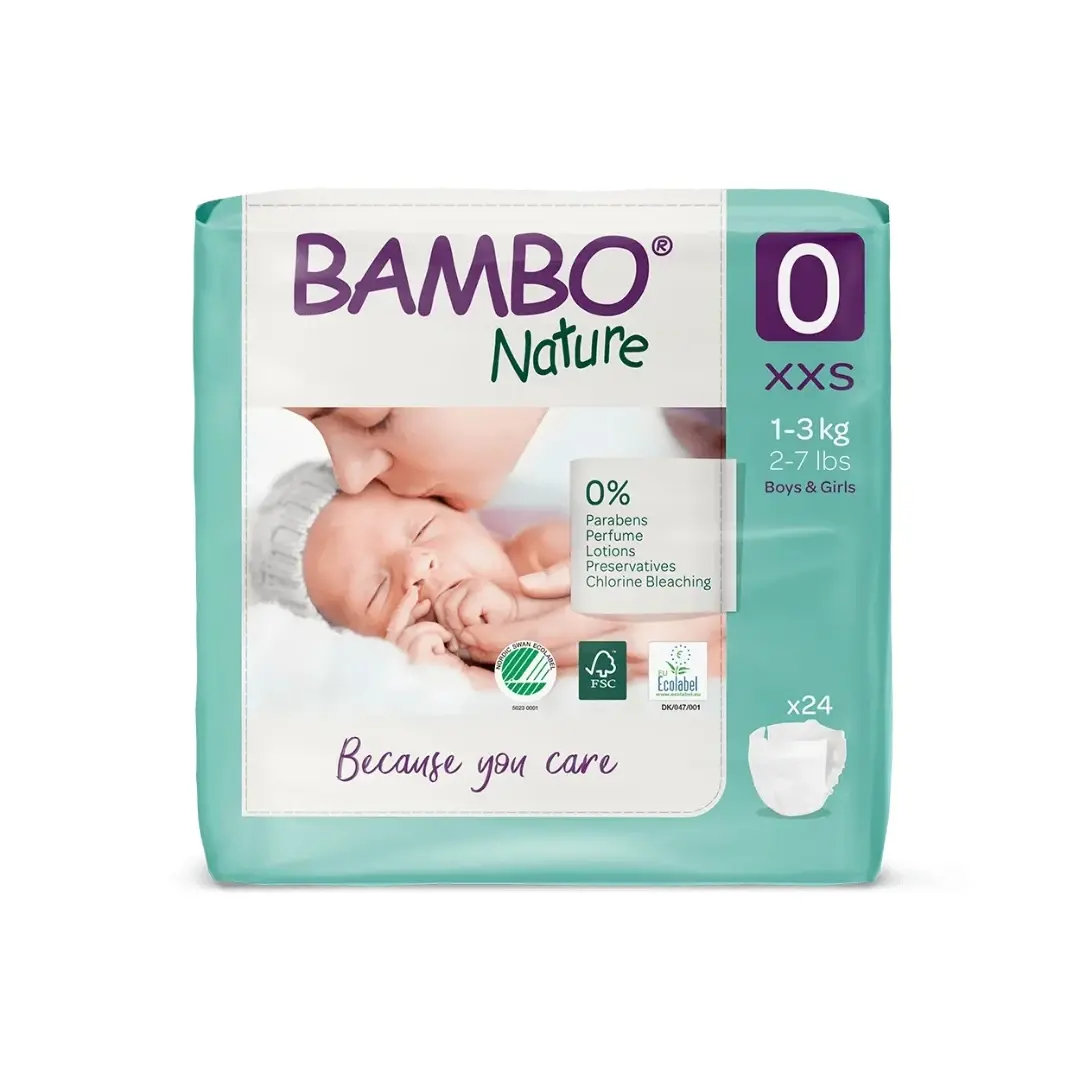 Bambo Nature Pelene Premature 0, 1-3 kg, 24/1