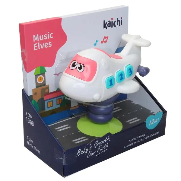HK Mini Muzička igračka Avion, 12m+