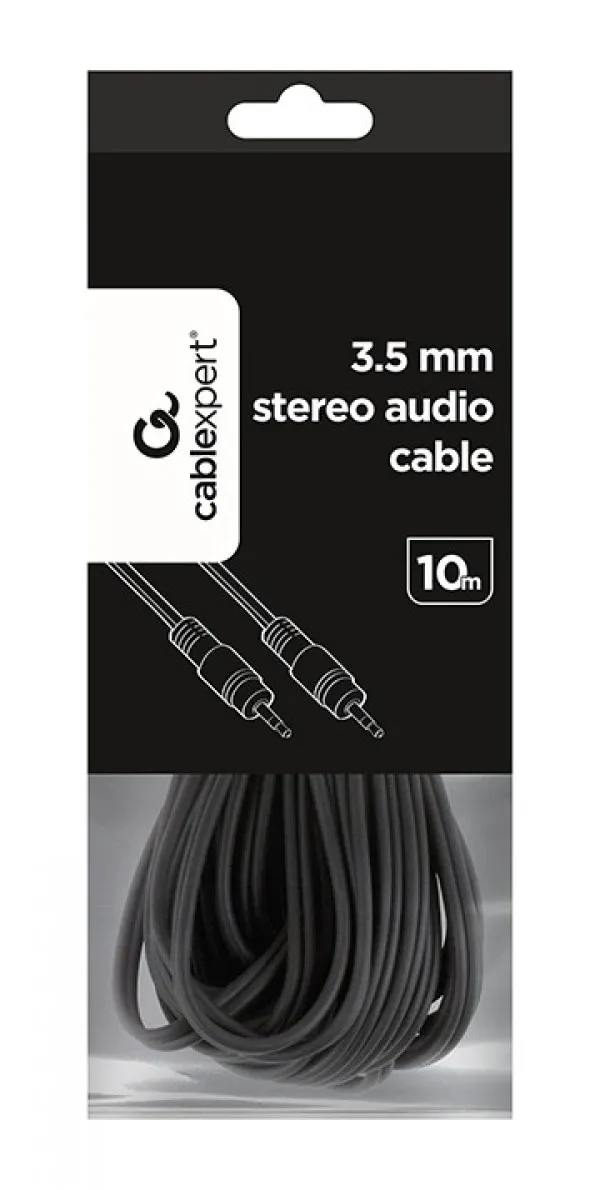 CCA-404-10M Gembird 3.5mm stereo plug to 3.5mm stereo plug audio AUX kabl 10m A FO