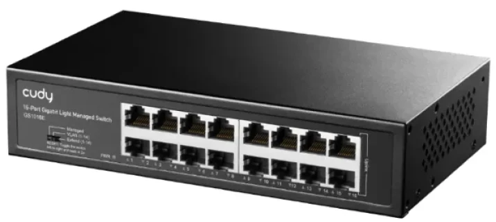 Cudy GS1016E,16-Port Gigabit Light Managed Switch,100m/1000Mbps