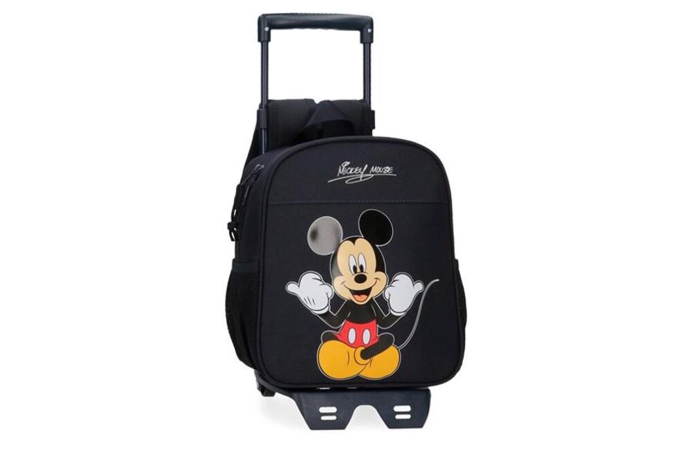 MICKEY Ranac 25 cm sa točkićima - crna 43.320.T1