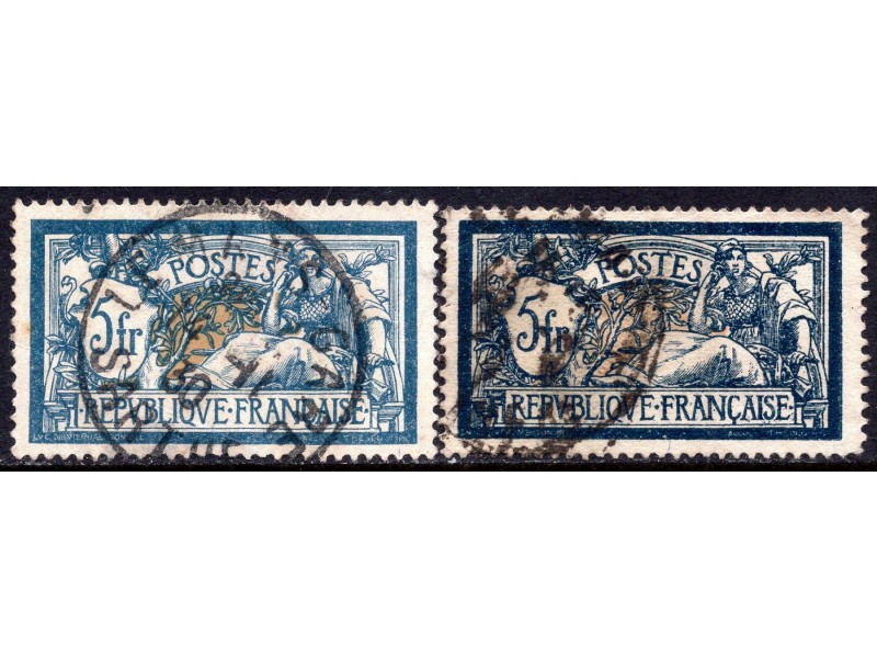 Francuska 1900. Mi: 100 A+B