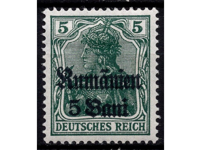 Deutsches Reich 1918. Rumanien