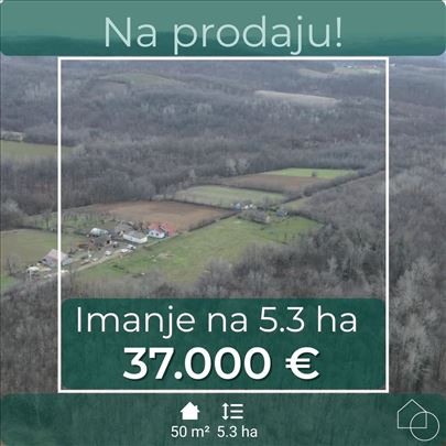 Staro seosko imanje 5.3 ha na Ubu
