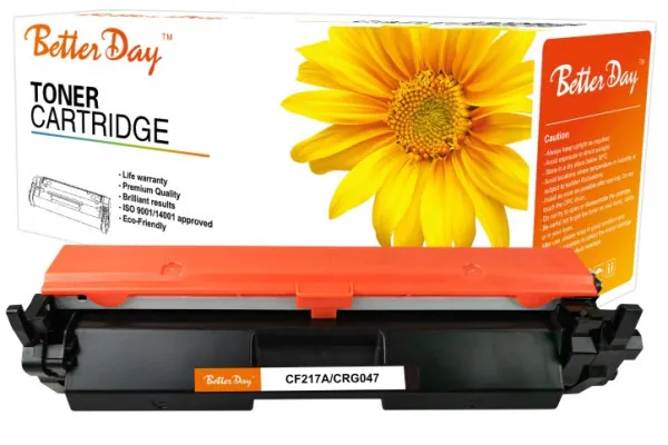 Toner BetterDay CF217A / CRG047 zam. kaseta za HP/Canon 1.6k (sa cipom)