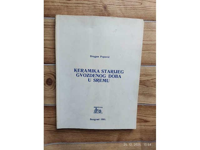 Keramika starijeg gvozdenog doba u Sremu-D.Popovic