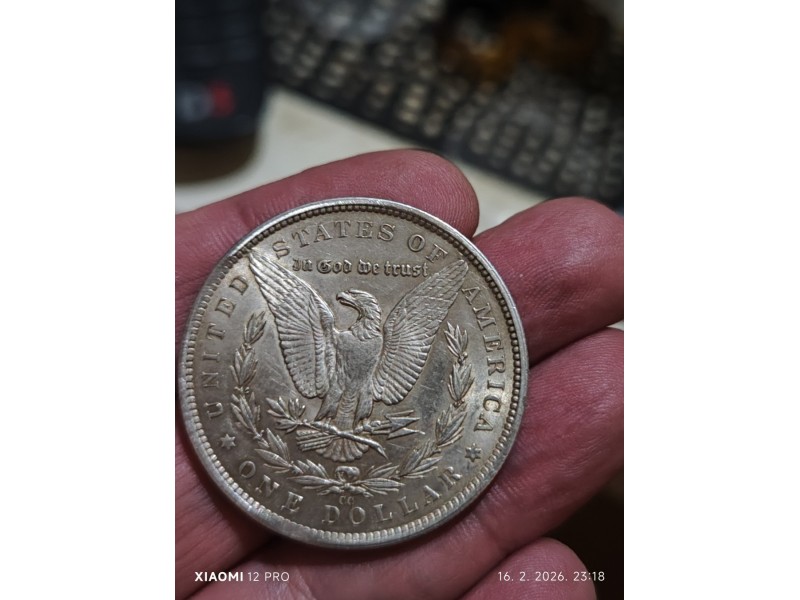 Srebrnjak 1 Morgan Dollar 1883 CC .City-Carson .Retko