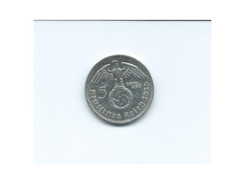 Nemačka 5 Reichsmark 1939 ( A) Berlin