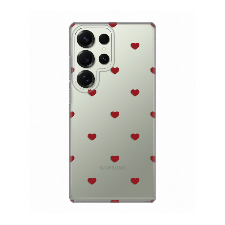Maska(futrola) Silikonska Print za Samsung S938B Galaxy S25 Ultra Red Hearts