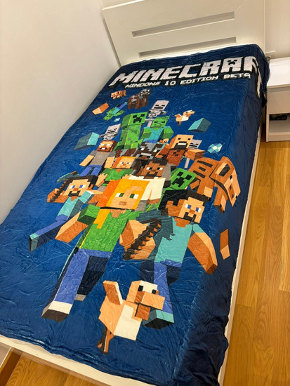 Minecraft ćebe 160x200cm - novo