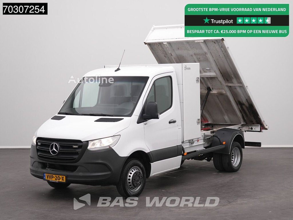 Mercedes-Benz Sprinter 515 CDI Kipper met Kist Dubbellucht 3,5t Trekhaak Airco kamion kiper < 3.5t