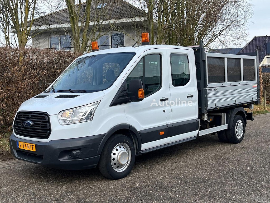 Ford Transit 350 2.2 125PK DC driezijdige kipper | dubbellucht kamion kiper < 3.5t