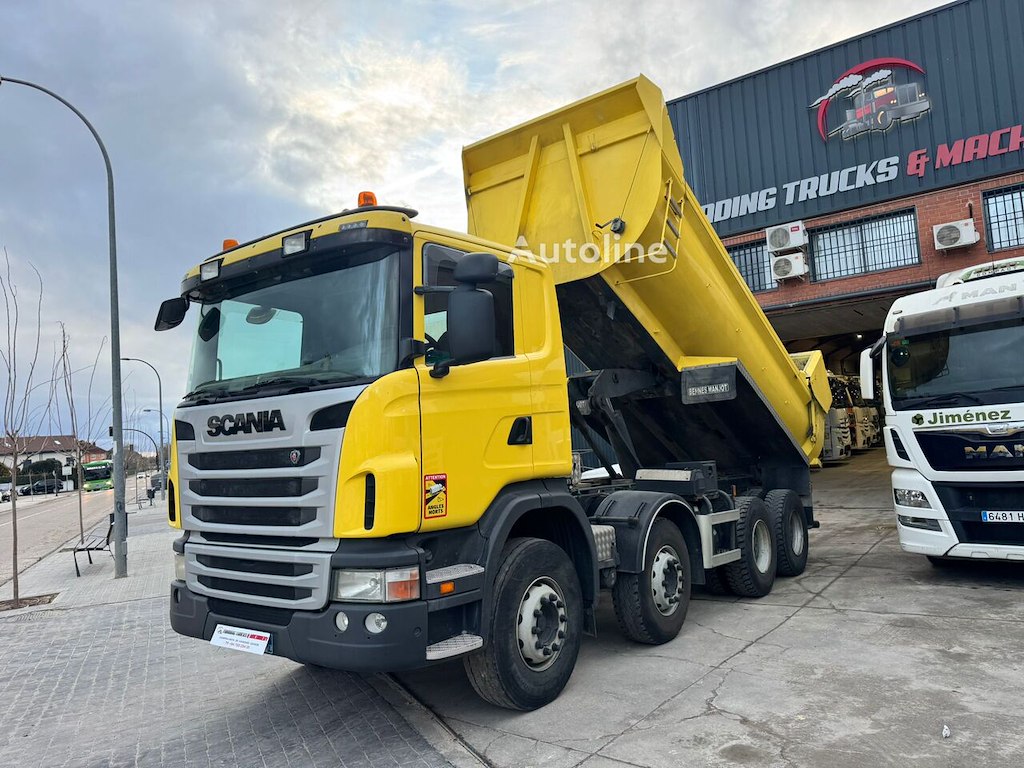 Scania R480 DUMPER DE OBRA 8X4 kiper