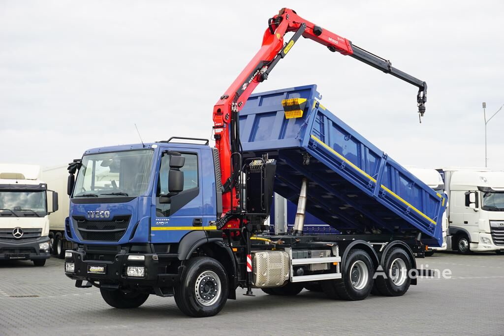 IVECO TRAKKER / 380T41 / E 6 / WYWROTKA + HDS / 6 X 4 / ROTATOR kiper