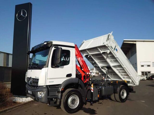 Novi Mercedes-Benz Arocs 1832 KK 4x2 Kipper+Kran Fassi F120+Funk kiper
