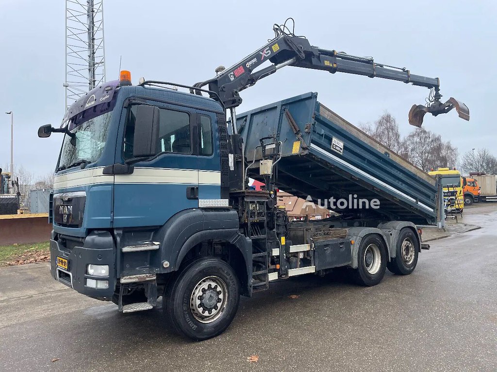 MAN TGS 28.360 6x4-4 BL AJK Kipper / HIAB 166 ES-3 HiPro Exelent Con kiper