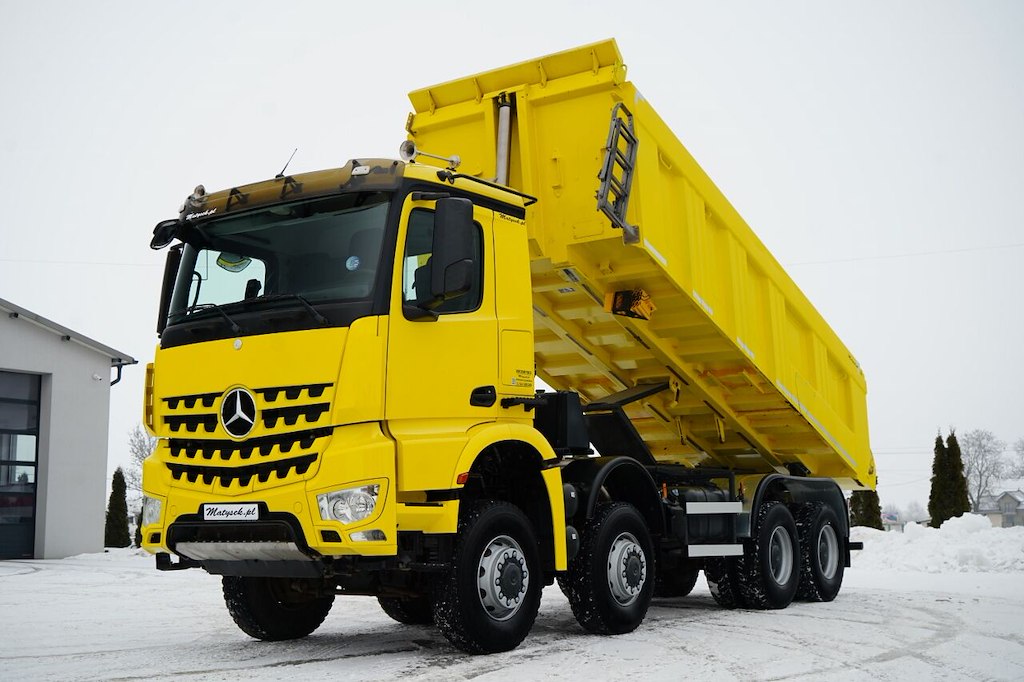Mercedes-Benz AROCS 4151 / 8X8 / WYWROTKA TYLNOZSYPOWA / HYDROKLAPA / 6 M / AU kiper