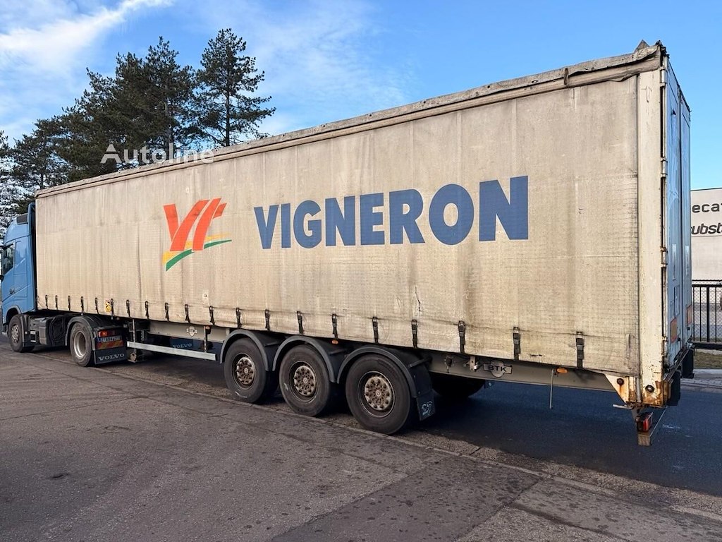 Robuste Kaiser 3-AXLES CURTAINSIDER poluprikolica sa kliznom ceradom