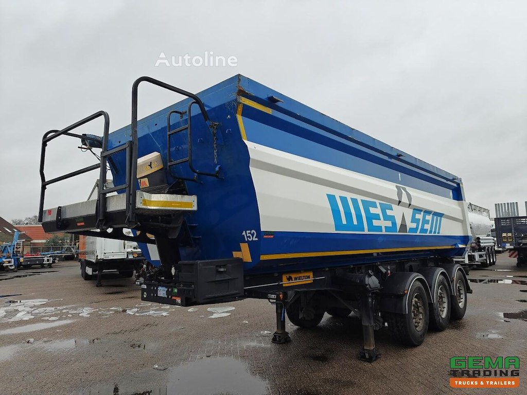 Wielton NW-3 3-Axle SAF - Tipper 32m³ - Steel/Steel - Double Lift Axle - poluprikolica kipera