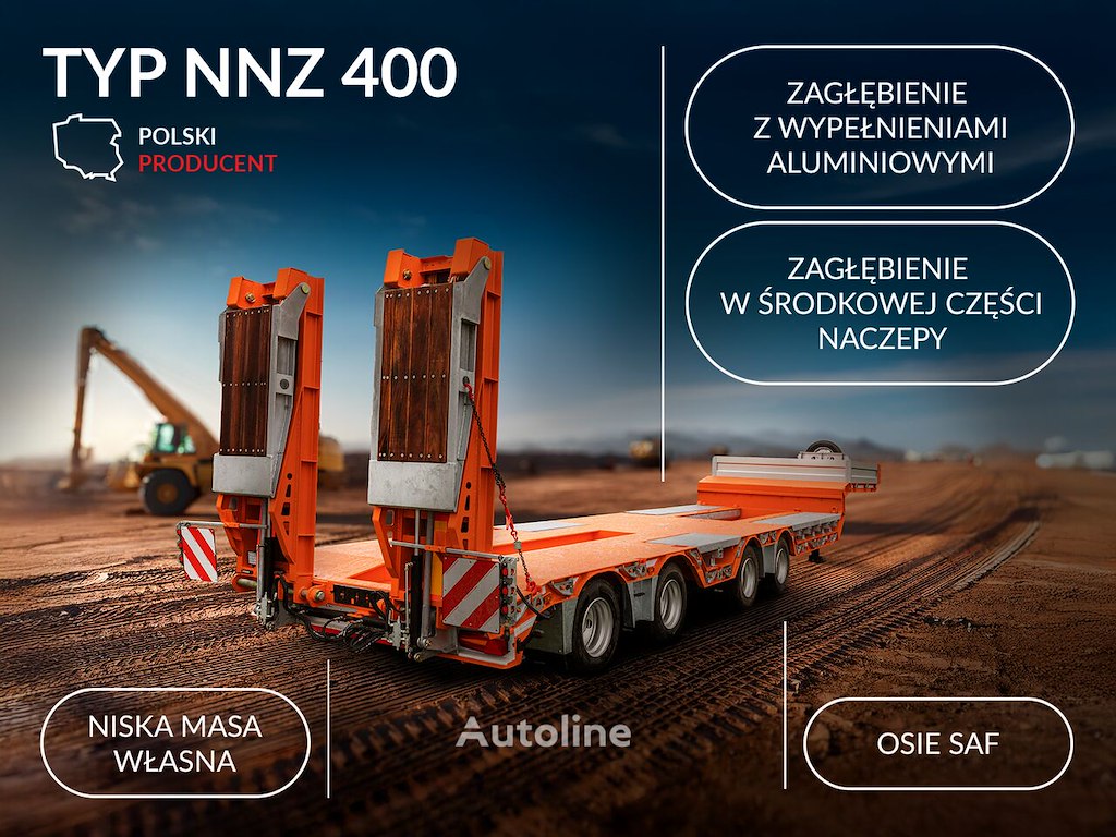 Nova Palex Trailers NNZ 400 poluprikolica sa niskom platformom