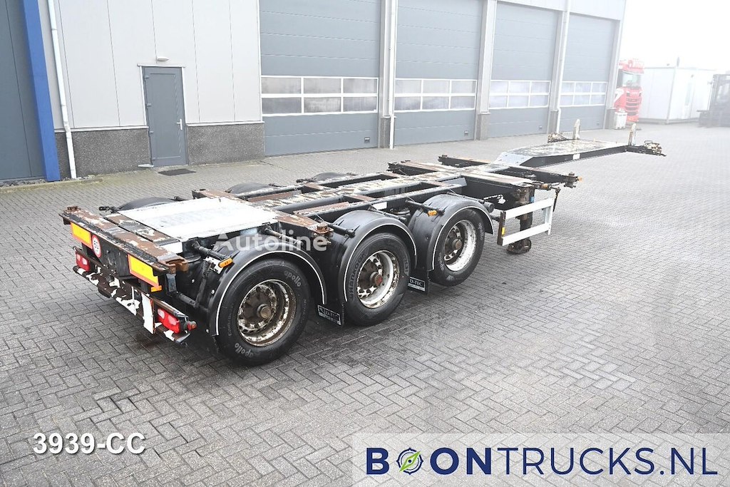 D-Tec FT-43-03V | 2x20-30-40-45ft HC * LIFT AXLE * ADR * 3x EXTENDABLE poluprikolica za prevoz kontejnera