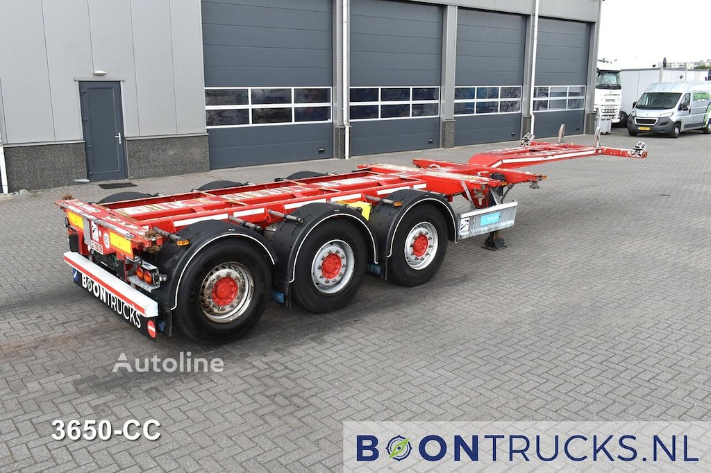 D-Tec FLEXITRAILER | 2x20-30-40-45ft HC * 2x LIFT AXLE * SAF/DISC * 2x poluprikolica za prevoz kontejnera