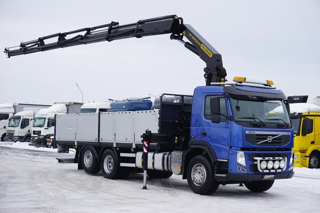 Volvo FM / 420 / 6 X 2 / SKRZYNIOWY + HDS / PALFINGER PK 26002 / WYS. kamion s ravnom platformom