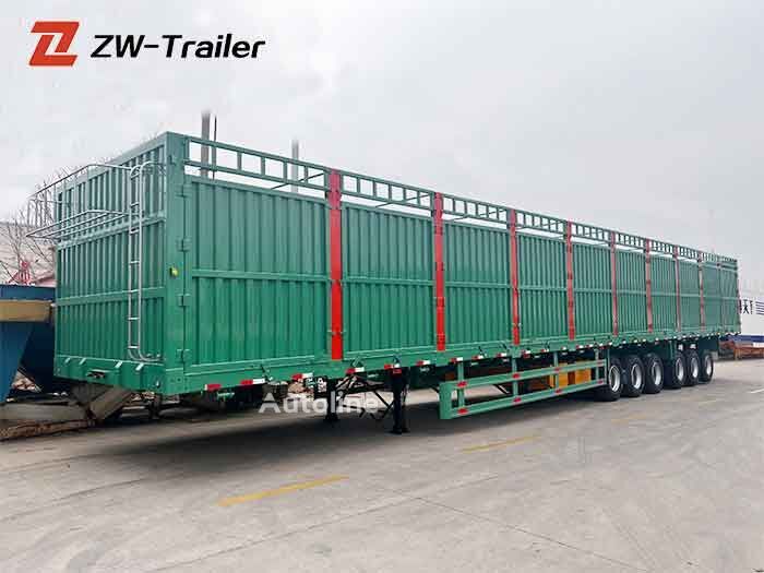 Nova ZW-Trailer 6 Axle 120 Ton Cargo Transport Box Semi Trailer poluprikolica sa ravnom platformom