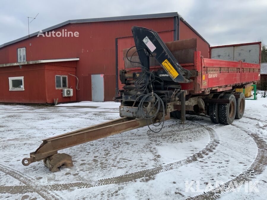 Prodaje se Krone Traktorvagn Krone med HIAB kran prikolicu kiper na aukciji