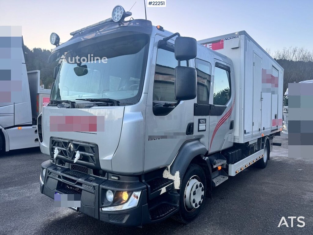 Renault D Mannskapsbil m/ Skap – Løftelem – 6 seter – 160 000km! SE VIDE kamion furgon
