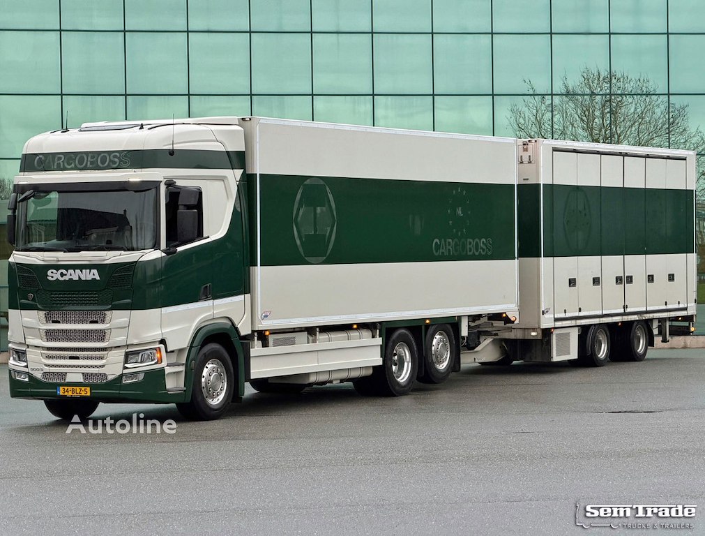 Scania S500 kamion hladnjača + prikolica hladnjača