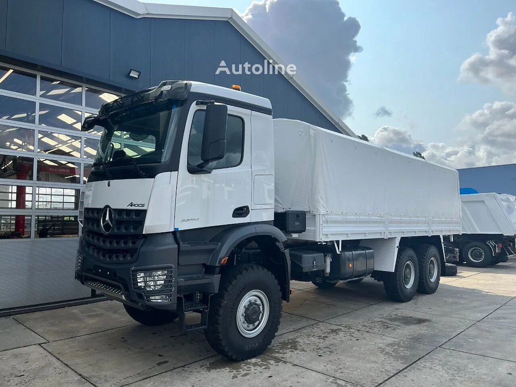Novi Mercedes-Benz Arocs 3340 A 6x6 Cargo Truck kamion sa klizna zavesa cerada