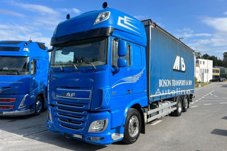 DAF XF510 6x2 kamion sa klizna zavesa cerada