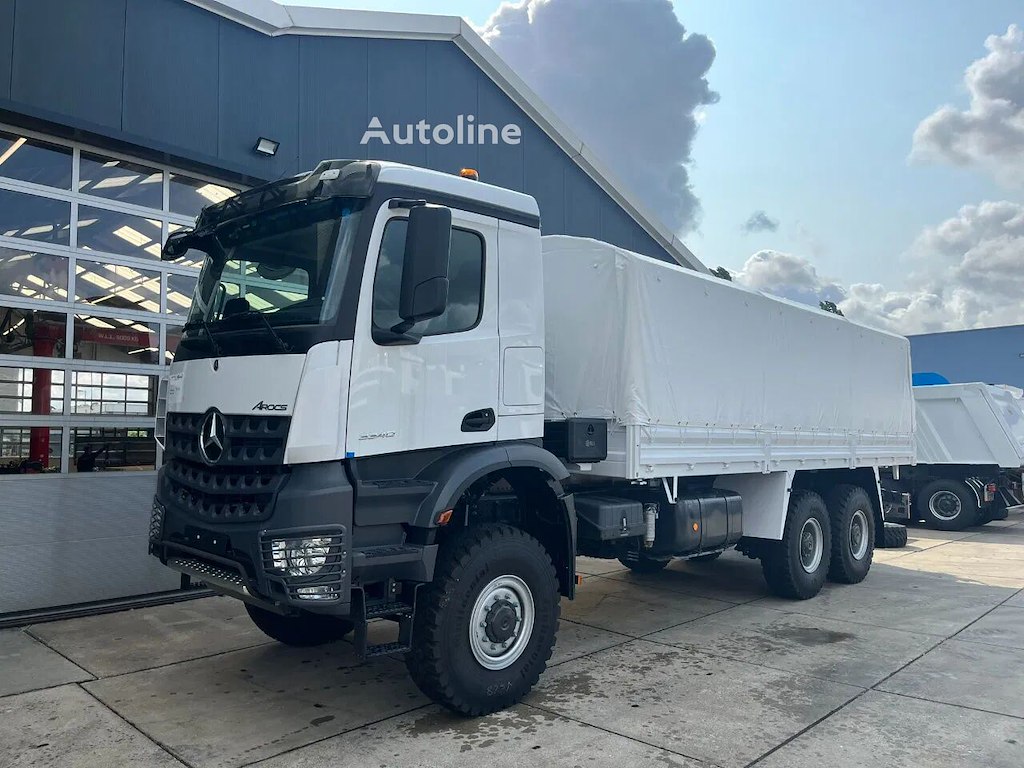 Novi Mercedes-Benz Arocs 3340 A 6x6 Cargo Truck kamion sa klizna zavesa cerada
