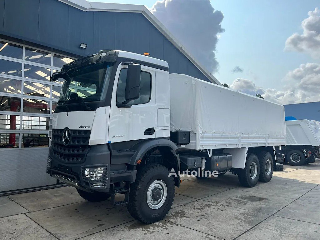 Novi Mercedes-Benz Arocs 3340 A 6x6 Cargo Truck kamion sa klizna zavesa cerada