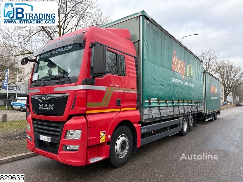 MAN TGX 26 460 6x2, EURO 6, Combi, Retarder, Lift roof kamion sa klizna zavesa cerada