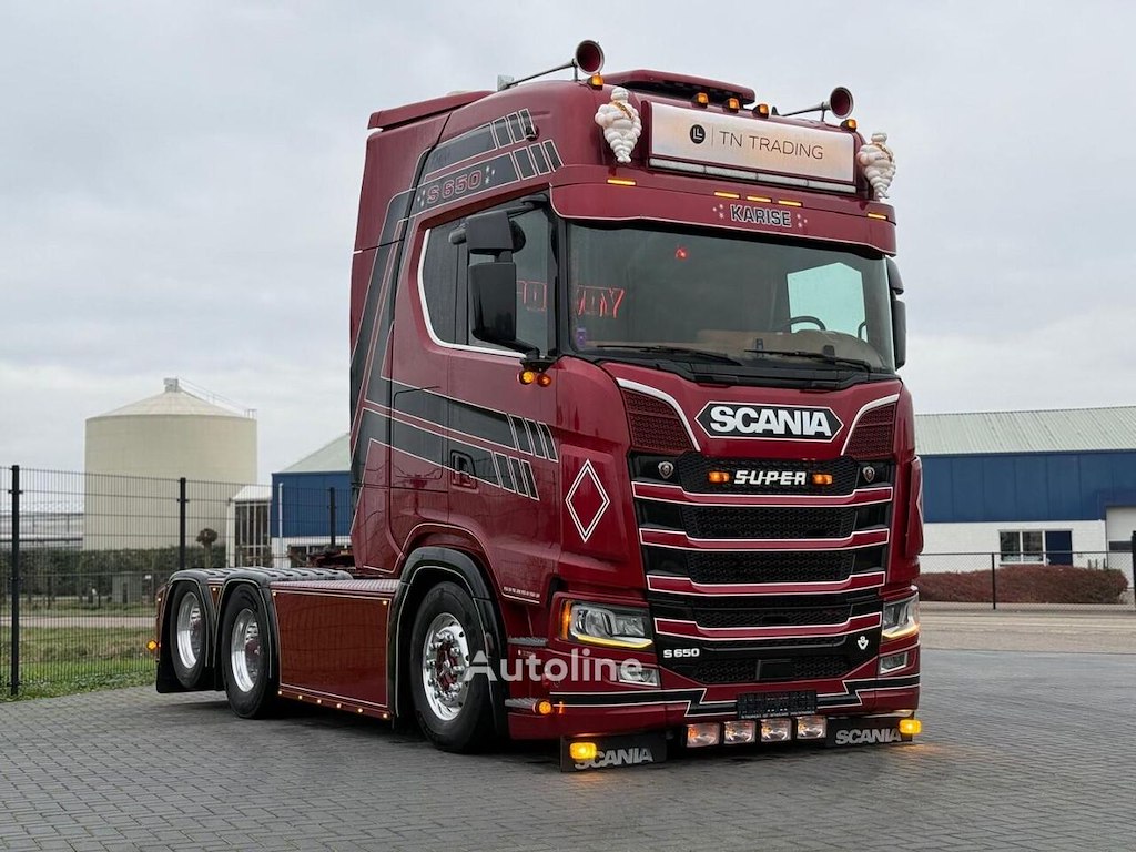 Scania S650 V8 NGS SHOW TRUCK, INTERIOR, FULL AIR, ALCOA, PTO, FULL! tegljač