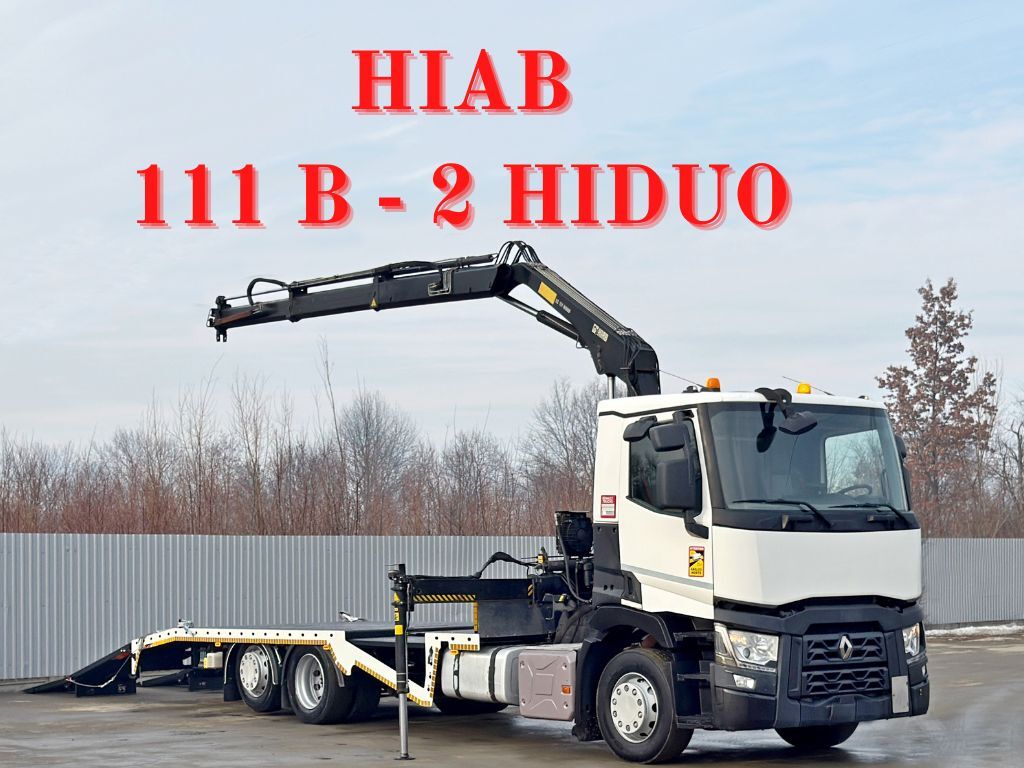 Renault T 380 * HIAB 111 B - 2 HIDUO + FUNK / 6x2! šlep auto